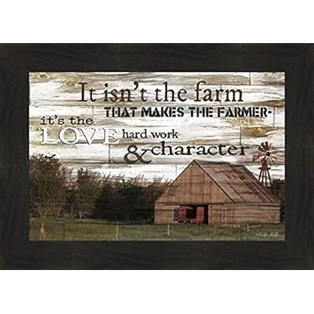 Amazon.com: Farming by Bonnie Mohr 22x22 Tractor Field Poem Sign ...