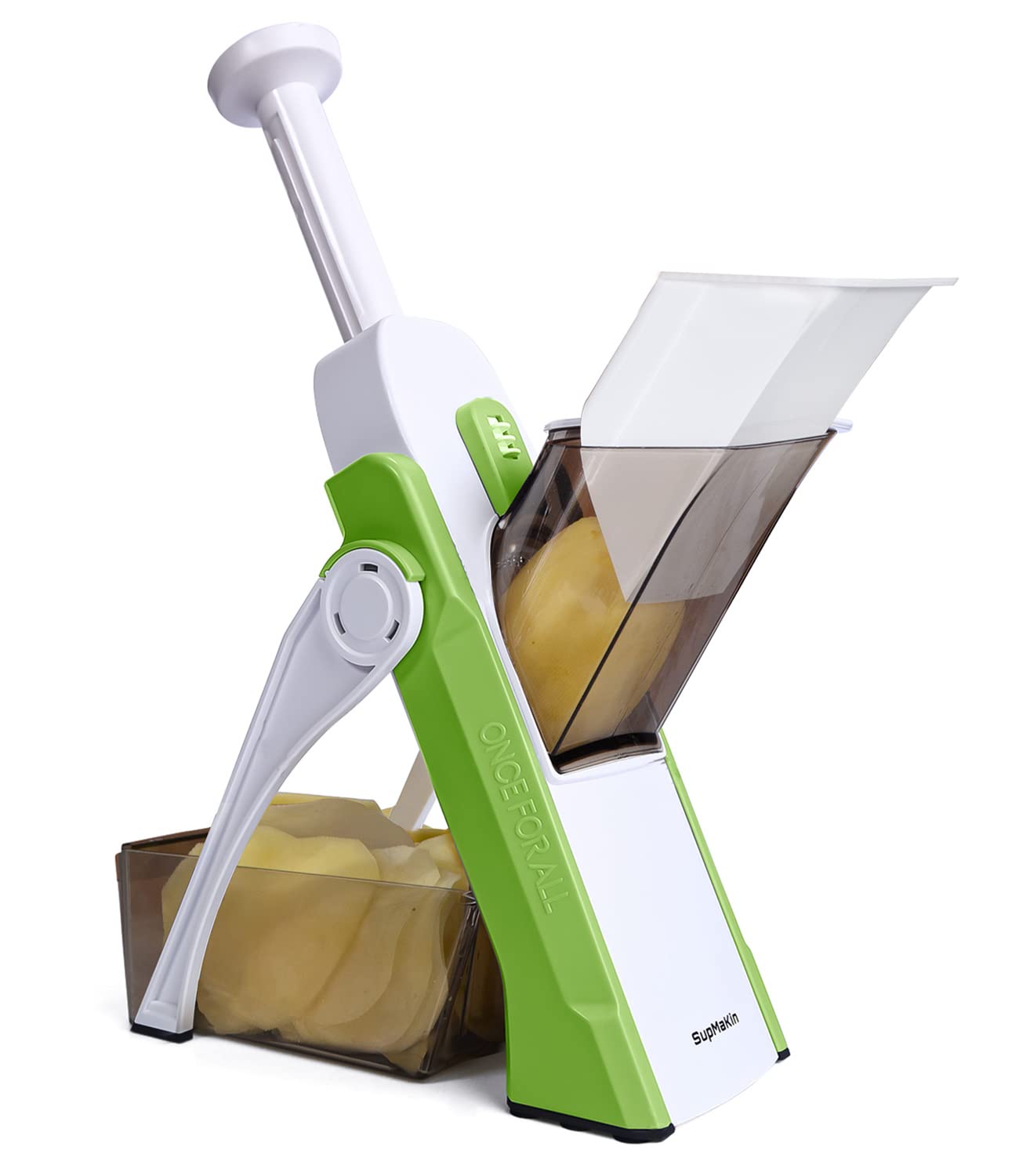 SUPMAKIN Safe Mandoline Slicer for Kitchen, Adjustable Potato Slicer ...