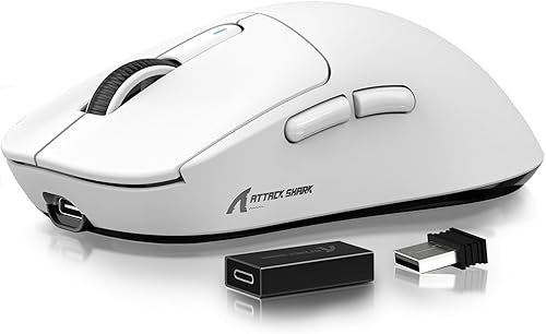 MANBASNAKE Attack Shark X3 Pro 4K/8K Hz Mouse, 59g Superlight BT/2.4G ...