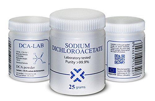 DCA - Sodium Dichloroacetate 25g Powder, Purity >99.9%, Made in Europe ...