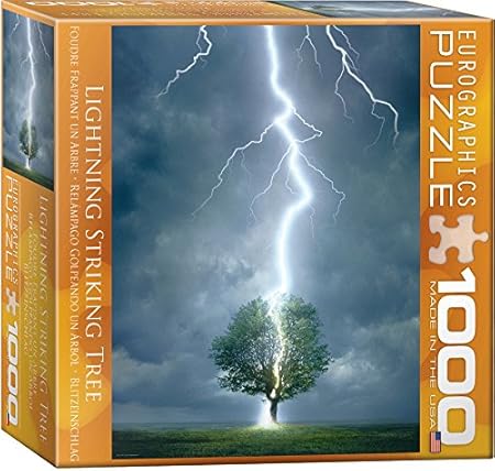 Eurographics Lightning Striking Tree Puzzle (1000-Piece): Amazon.co.uk ...