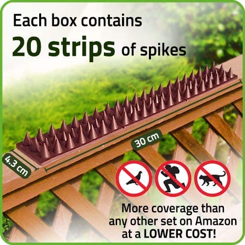 DE-BIRD: Defender Spikes, Cat and Bird Deterrent - Outdoor Pest ...