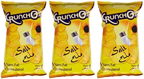 Crunchos Potato Chips Salt, 3 X 125 grams, Yellow price in UAE | Amazon ...