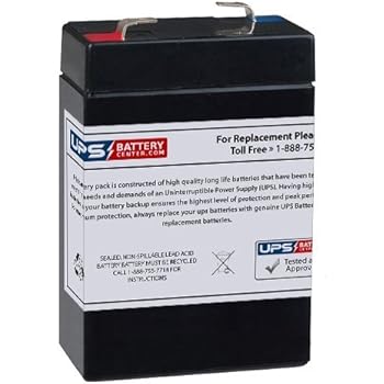 Amazon.com: 6V 2.8Ah F1 Terminal AGM Battery Replaces WP2.8-6, CA628 ...