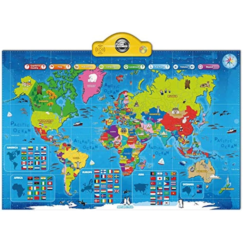 World Map Kids Interactive Map Of The World Educational