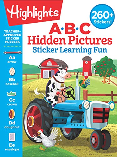 Amazon.com: ABC Hidden Pictures Sticker Learning Fun (Highlights Hidden ...