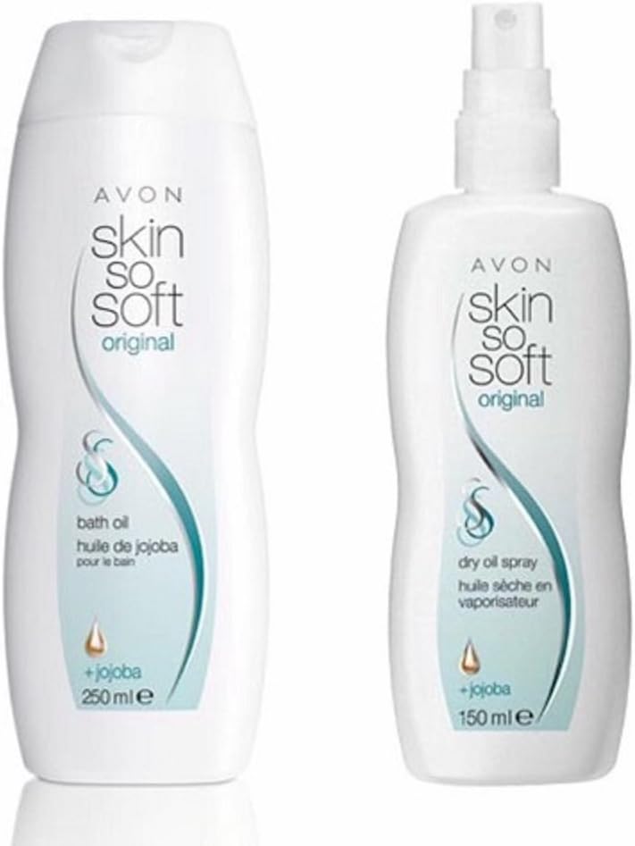Avon Skin So Soft Original Set - 1 x 150 Milliliters Bottle of Dry Oil ...