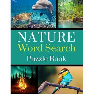 Buy Nature Word Search Puzzle Book:: Outdoor activities, animals, fish ...
