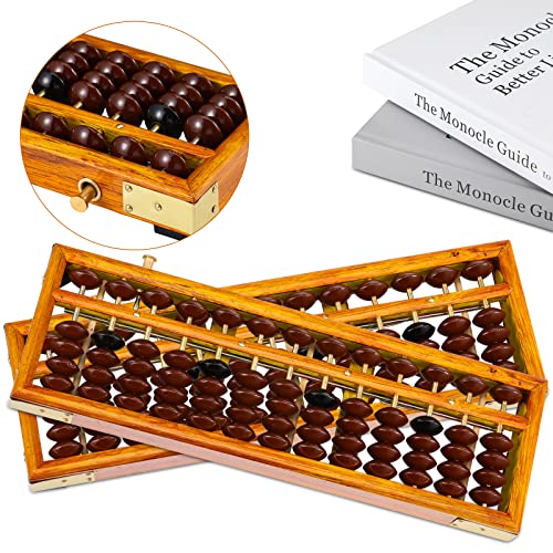 Flutesan 2 Pieces Abacus for Adults Kids Math, Wooden Abacus Japanese ...