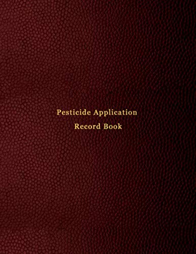 Pesticide Application Record Book: Chemical pest and insect control ...