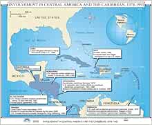 Us Intervention in Latin America & Caribbean (U.S. History Wall Maps ...