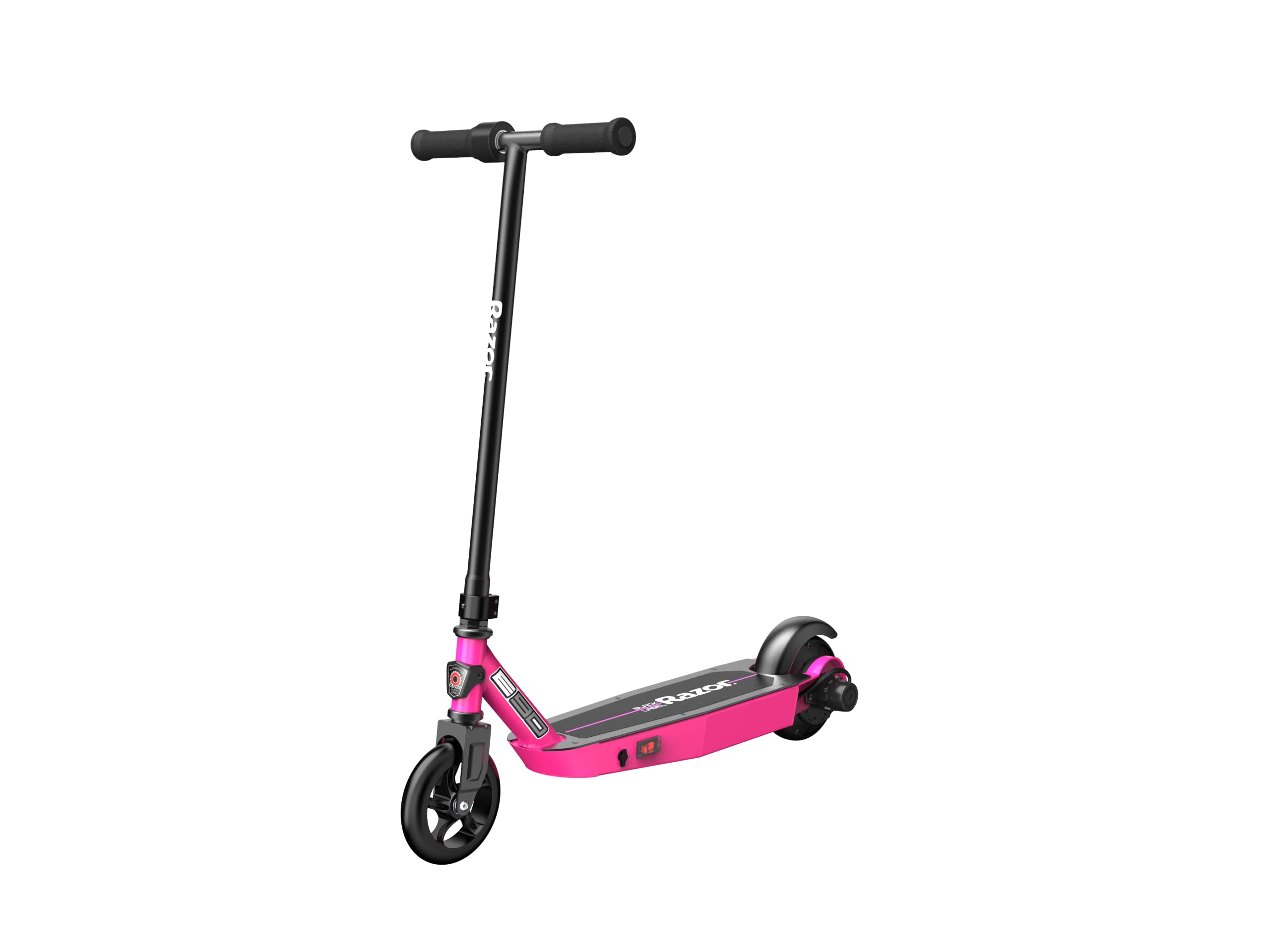 Razor Black Label E90 Electric Scooter for Kids Age 8 and Up, Power Core High-Torque Hub Motor ...