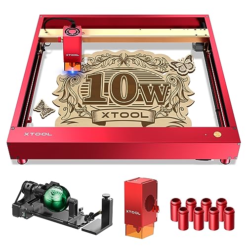 xTool D1 Pro 10W with RA2 PRO Rotary & xTool D1 Pro 40W Laser Module in ...