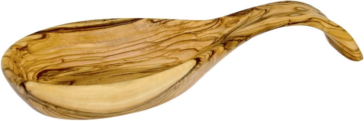 Hand Carved Olive Wood Spoon Rest - Fair Trade: Amazon.co.uk: Kitchen ...