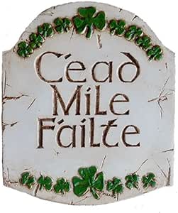 Amazon.com: Cead Mile Failte Irish Sign #545: Home & Kitchen