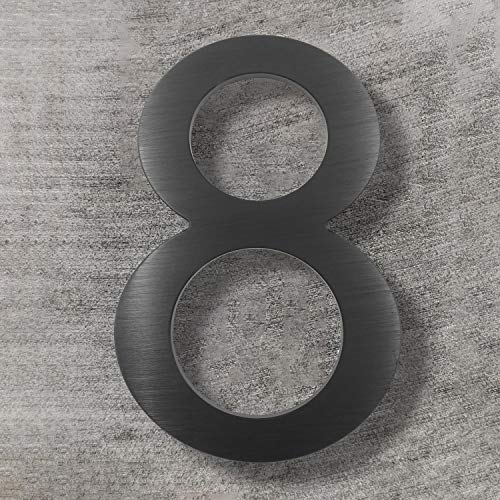 10 Inch House Numbers- Modern Floating Street Home Address Number-Large ...