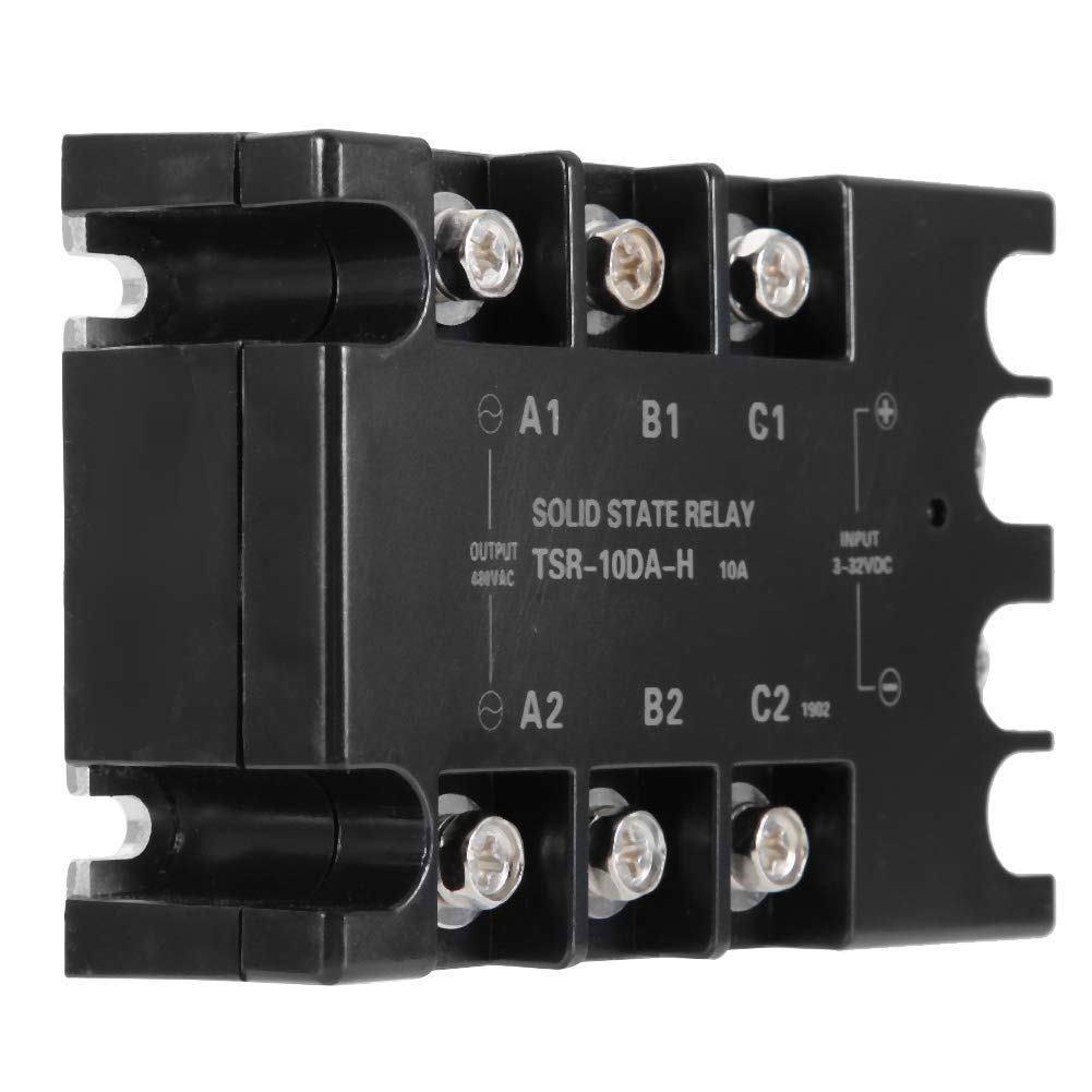 TSR-10DA-H 10A DC-AC SSR Input 3-32VDC Load 24-480VAC TSR-10DA-H 3-Phase Solid State Relay Used ...