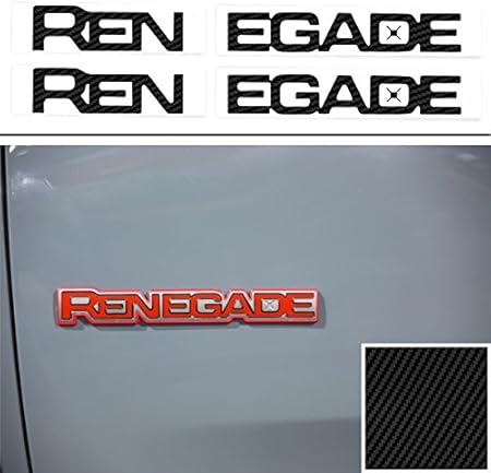 Amazon.com: Reflective Concepts RENEGADE Emblem Inlay Decal Stickers ...