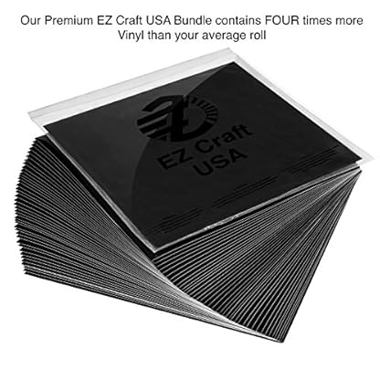 Permanent Glossy Black Vinyl Sheets Better Than Vinyl Rolls - EZ Craft ...