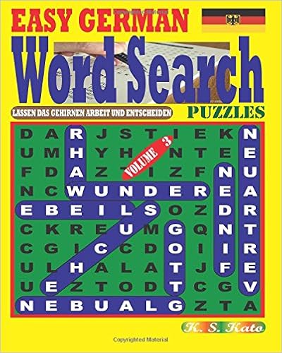 EASY GERMAN Word Search Puzzles. Vol. 3 (Volume 3) (German Edition) K S ...