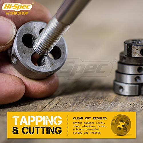Hi-Spec 39 Piece Metric Tap and Die Set. DIY Tapered & Plug Hand ...