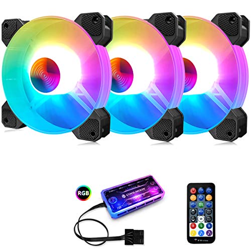 3 Pack RGB Case Fans,PECHAM 120mm Silent Computer Cooling PC Case Fan ...