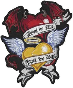 Amazon.com: Lethal Threat Decals ANGEL/DEVIL PATCH 6X8 (3/PK) Casual ...