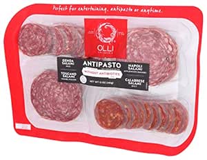 Olli Salumeria Genoa-Napoli-Toscano-Calabrese Salami Tray, 12 oz ...