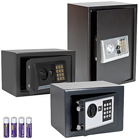 TecTake Elektronischer Safe Tresor inklusive 4 Batterien -diverse ...