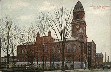Lewiston City Building Lewiston, Maine ME Original Vintage Postcard ...