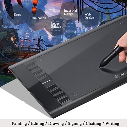 Ugee M708 Ultra-thin Draw Digital Graphics Drawing Painting Tablet 8192 ...