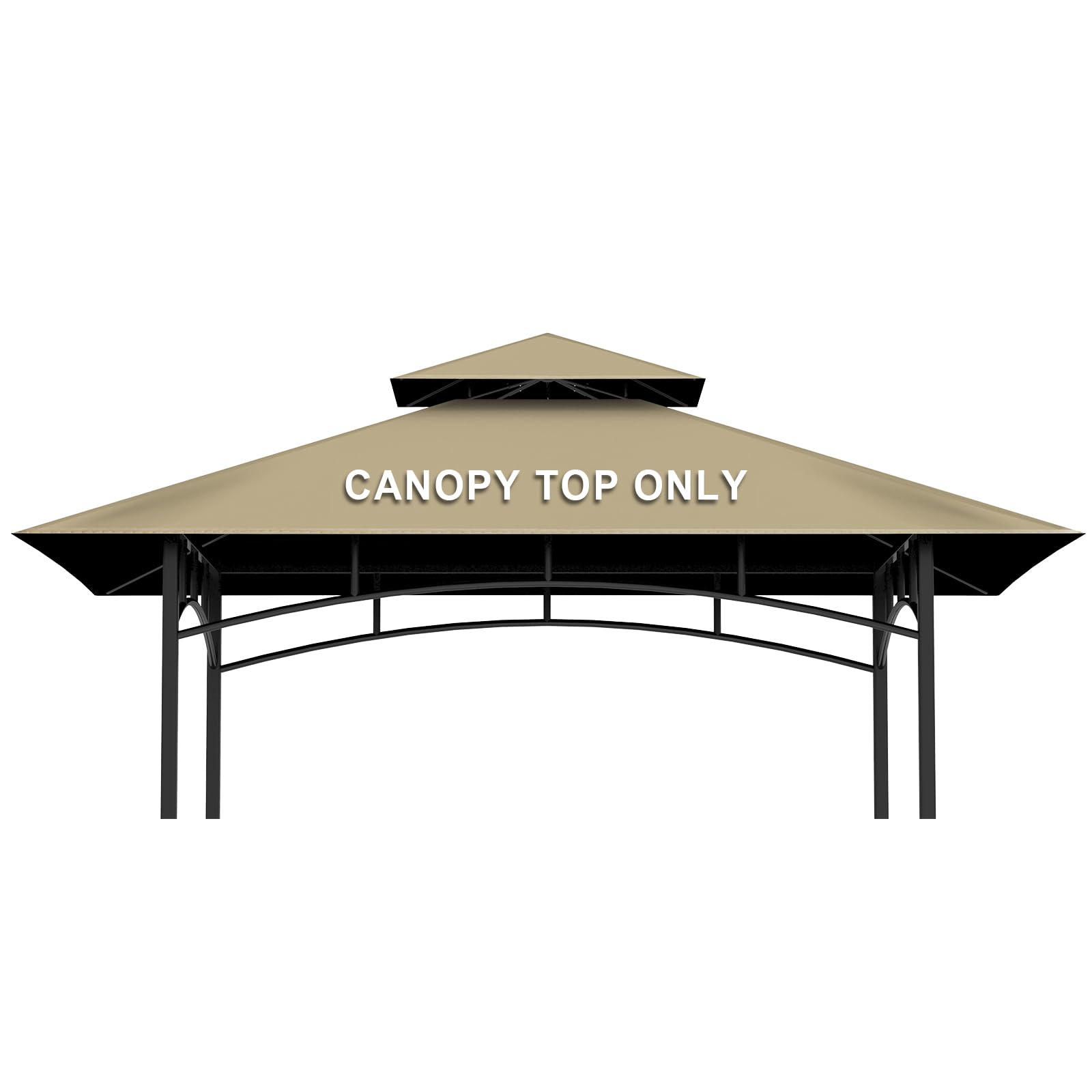 5' x 8' Grill Gazebo Replacement Canopy Roof Only,Waterproof Double ...