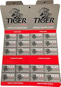Amazon.com: 100 Tiger Platinum Double Edge Razor Blades : Beauty ...