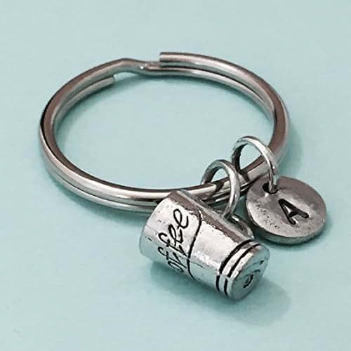 Amazon.com: Coffee cup keychain, coffee cup charm, cup keychain ...