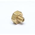 Amazon.com: FASPARTS 1/4" Male NPT MPT MIP to 3/4" Female GHT Garden Hose Thread Adapter Brass ...