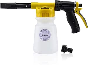 Amazon.com: Foam Gun Car Wash Foam Sprayer Soap Foam Blaster, Adjustable Ratio Dial Foam Cannon ...