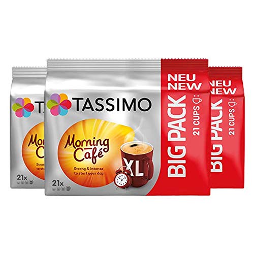 Tassimo Morning Café XL, Kaffee Kapseln, 3er Pack (3 x 163.8 g): Amazon ...