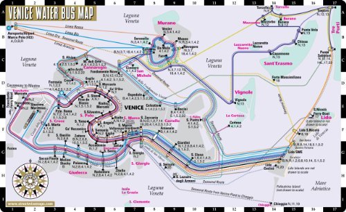 Buy Streetwise Venice Water Bus - Laminated Water Bus of Venice Italy ...