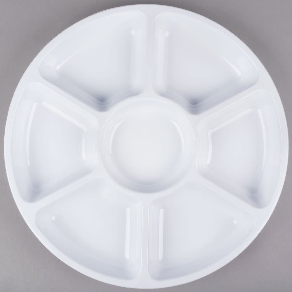Home & Kitchen Fineline 7 Sections Hard Plastic Large Divided ...