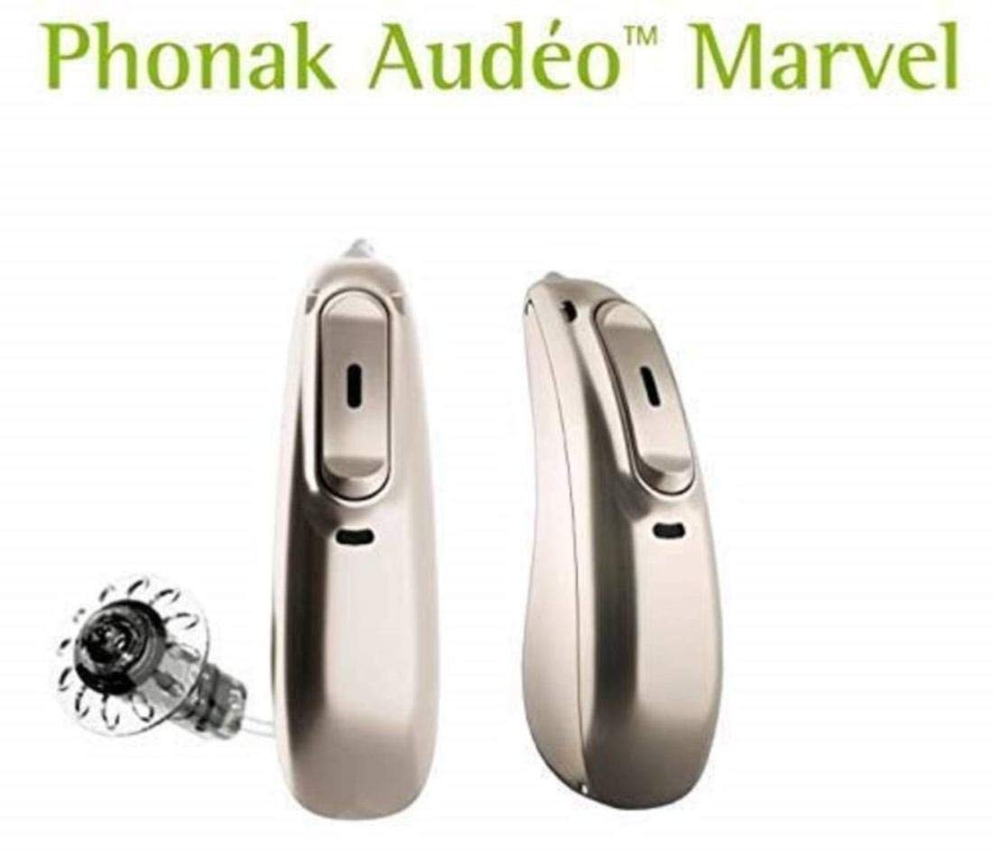 Phonak Audeo Marvel M30-R hearing aid Bluetooth Enabled RIC (Left & Right With Mini Charger ...