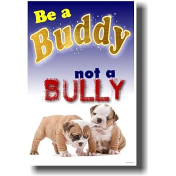 Amazon.com: Be a Buddy Not a Bully - Classroom Anti-bullying Poster ...