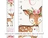 Amazon.com: Fox Growth Chart, Woodland Growth Chart, Flower Crown Fox ...