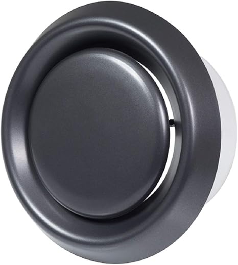 Ø 100 mm Tellerventil Abluft Zuluft - Anthrazit Deckenventil Ventil ...
