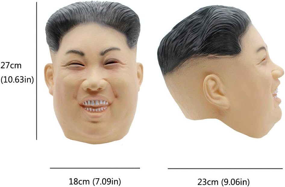PartyCostume Kim Jong Un Mask Latex Realistic Human Mask President ...
