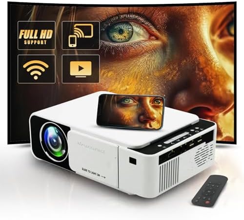Wownect T5 Mini Projector 3500 Lumens with 170 Screen Supported ...
