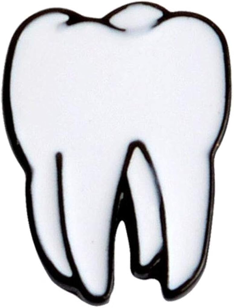 CoSunny Cartoon Tooth Lapel Pins 2 Piece Set Dentist Enamel Brooch Pin ...