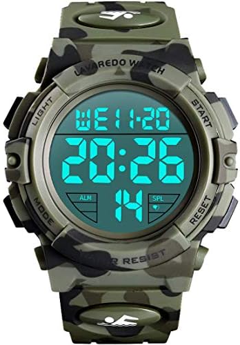 L LAVAREDO Mens Digital Watch Sports Military Watches Waterproof ...