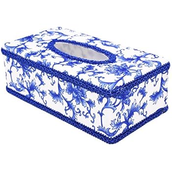 Amazon.com: Marye-Kelley Blue Willow Tissue Box Cover: Home & Kitchen
