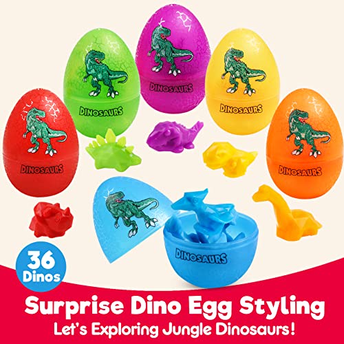 Counting Dinosaur Color Sorting Toys with Dinosaur Eggs Montessori ...