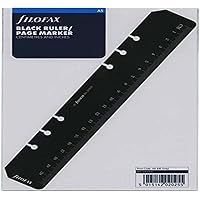 Amazon.com : Filofax A5 Ruler Page Marker Black : Office Products